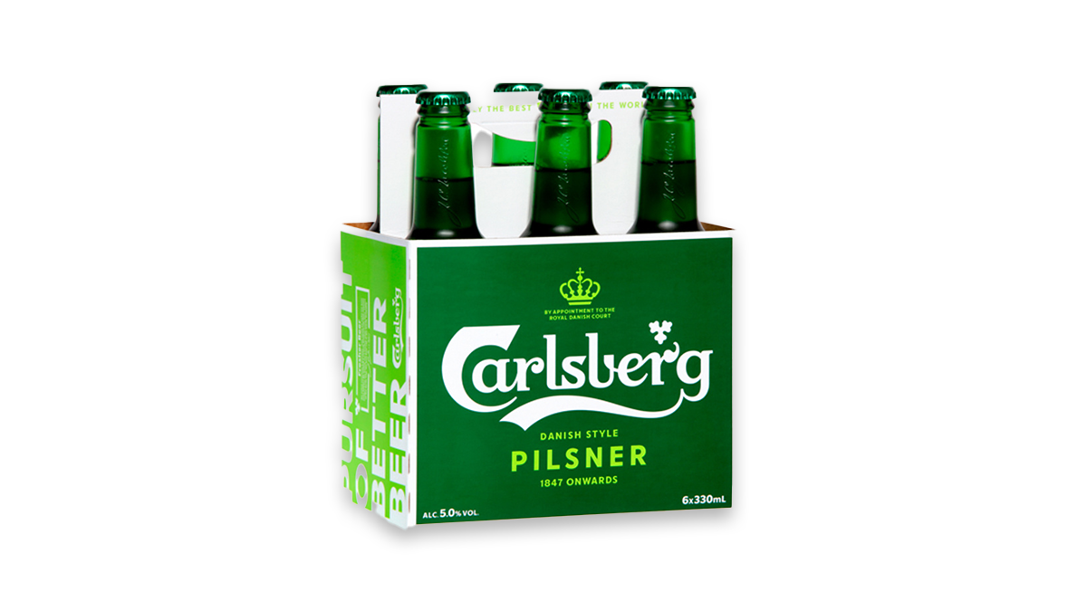 Carlsberg Pilsner Bottles 6x330ml 5 0 Abv Good Drop